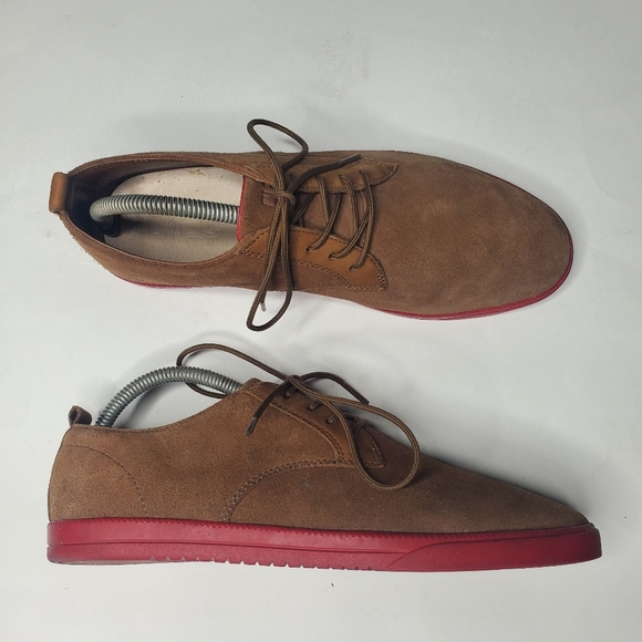 Clae | Shoes | Clae Ellington Leather Sneaker Tan Red Soles Sz 9 | Poshmark